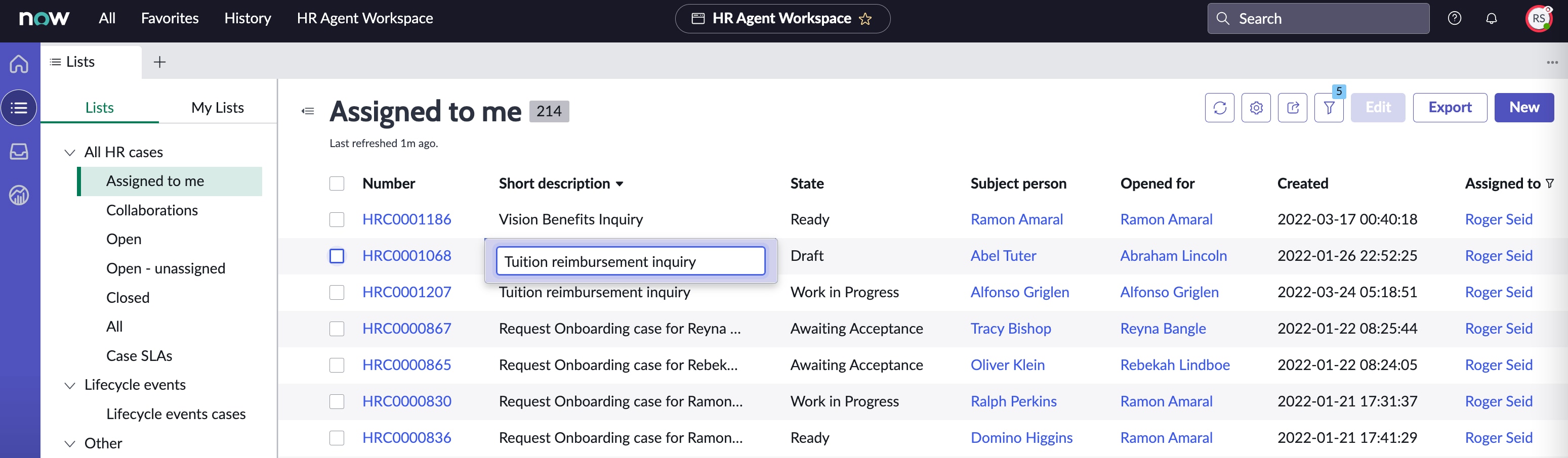 Creating An Hr Agent Configurable Workspace Servicenow Community